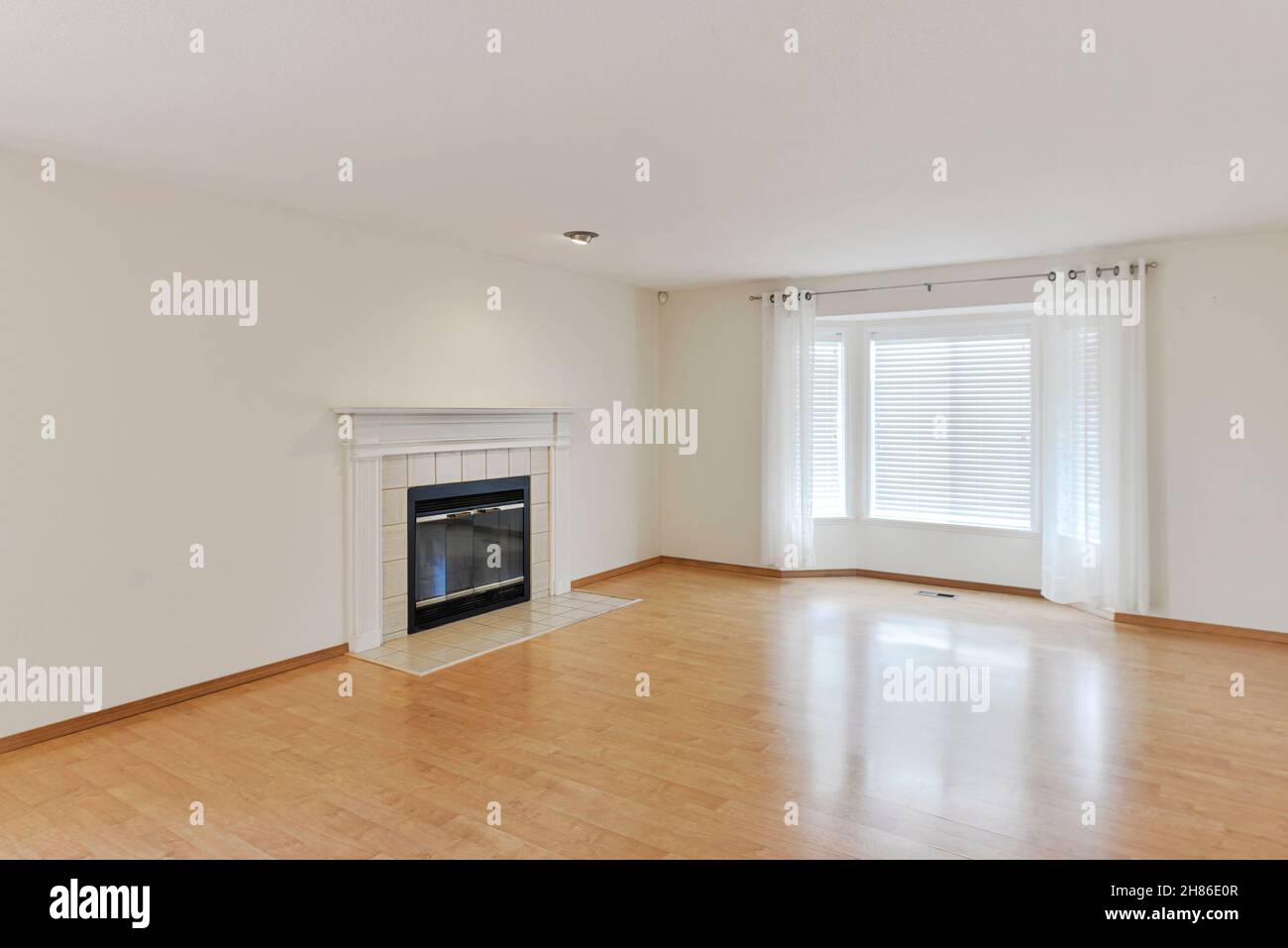 Modern residential empty living room interior Stock Photo - Alamy