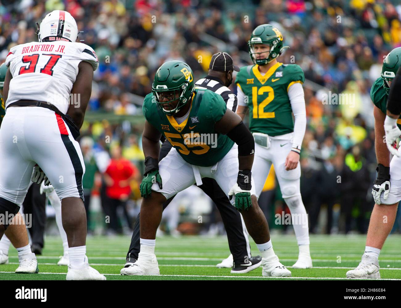 November 27 2021: Baylor Bears offensive lineman Xavier Newman-Johnson ...