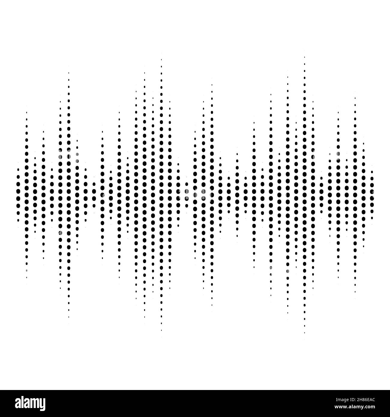 Abstract dotted equaliser. Vertical dots. Vector illustration of a ...