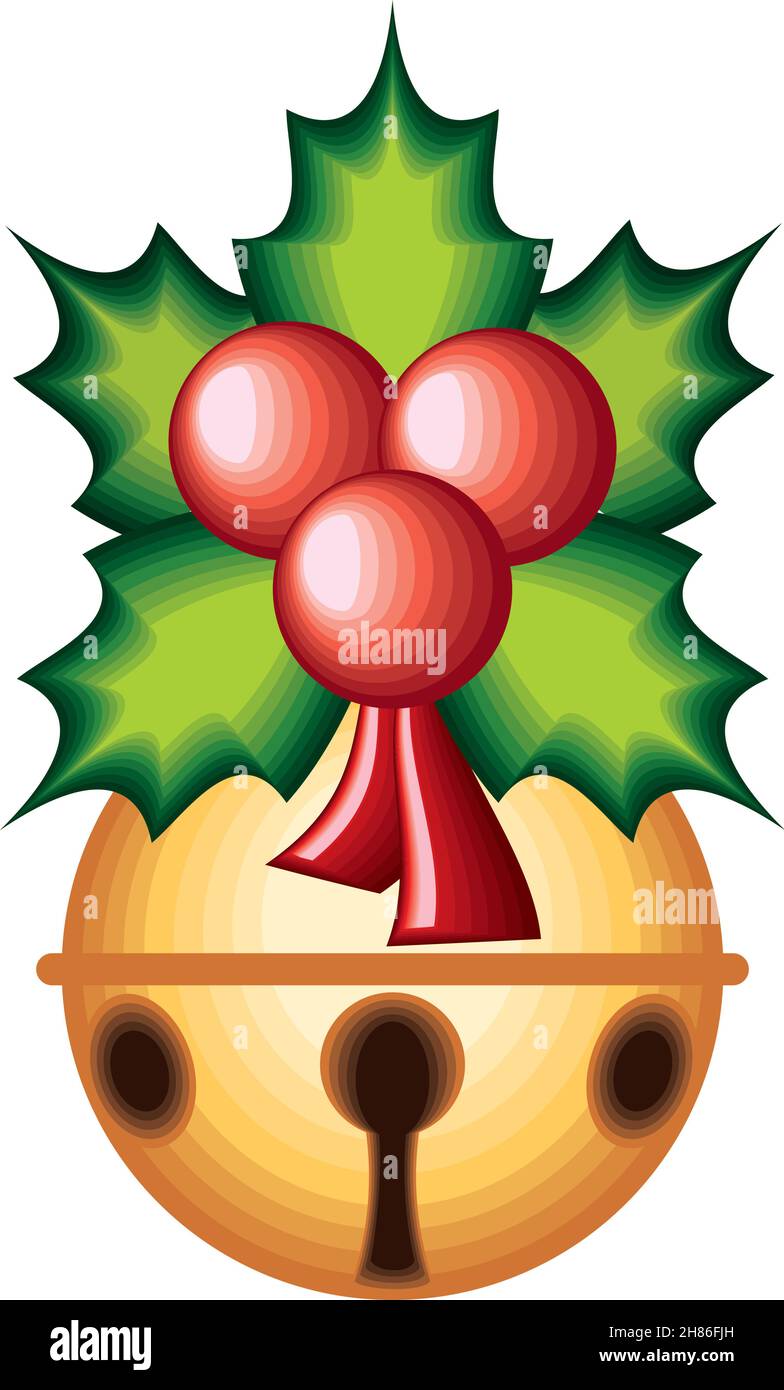 Hanging jingle bells Stock Vector Images - Alamy