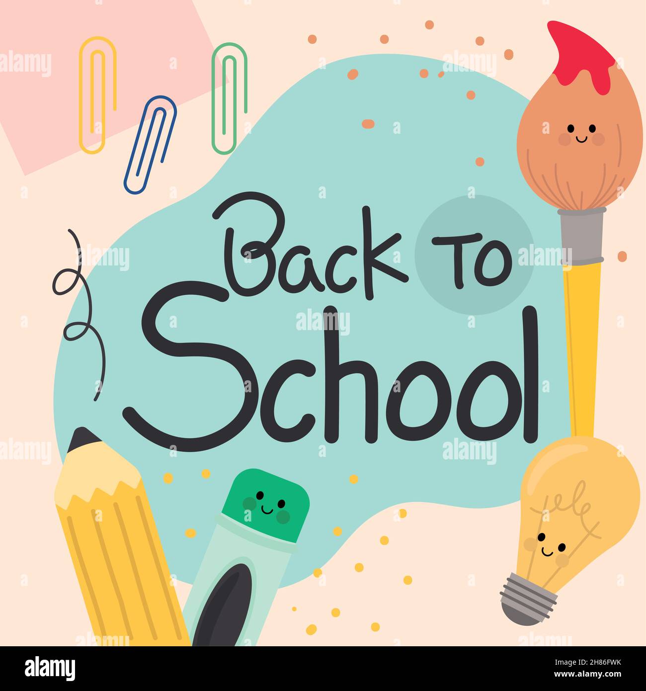 back to school kawaii Stock Vector Image & Art - Alamy