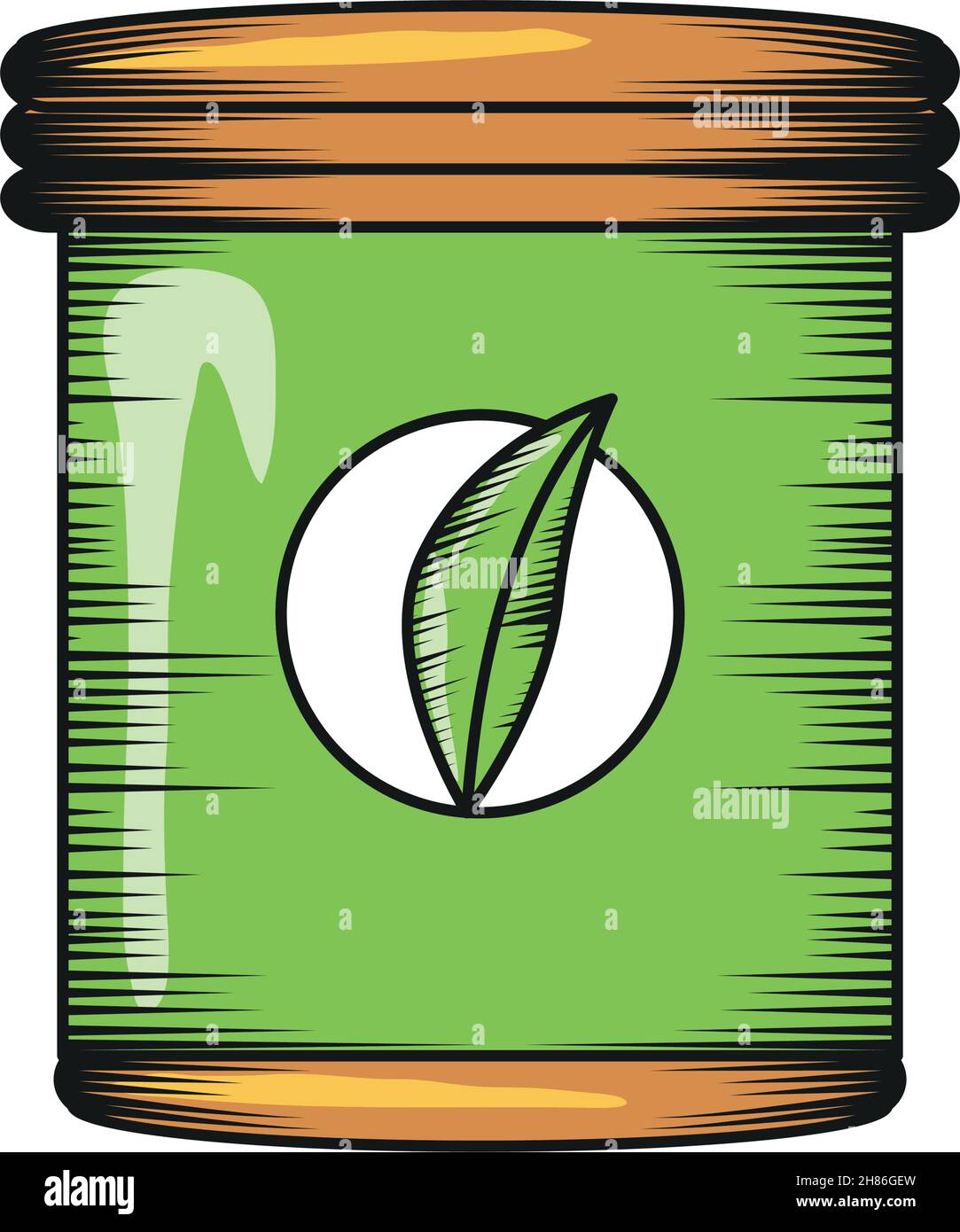 Matcha tea flavor Stock Vector Images - Alamy