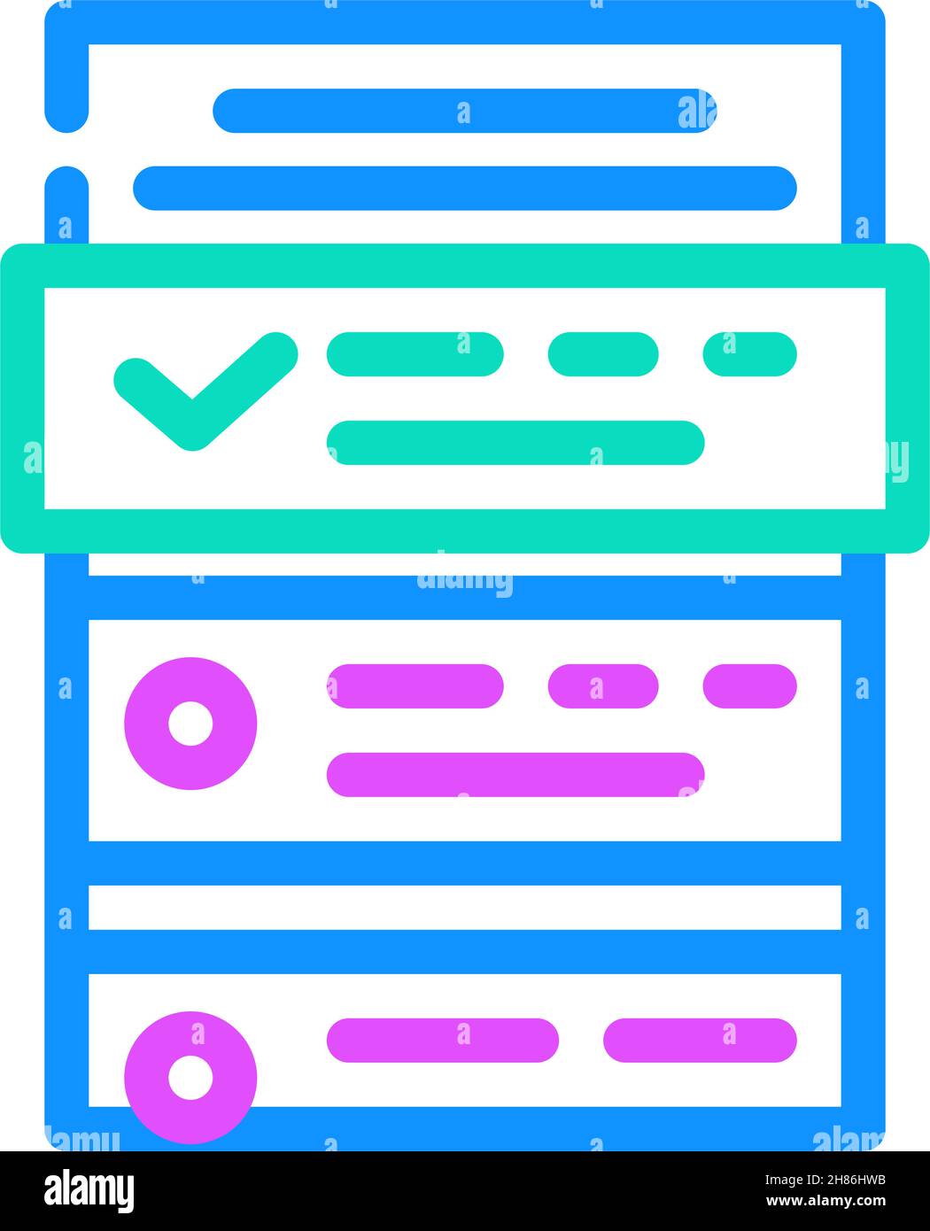 task list color icon vector illustration Stock Vector Image & Art - Alamy