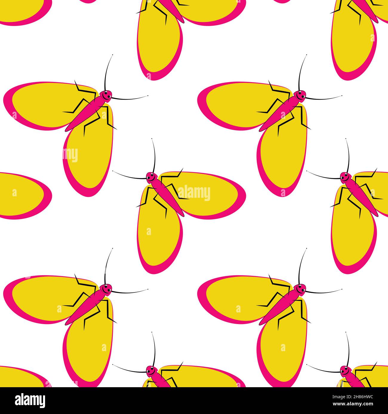 Seamless pattern, endless texture - Illustration on a square background ...