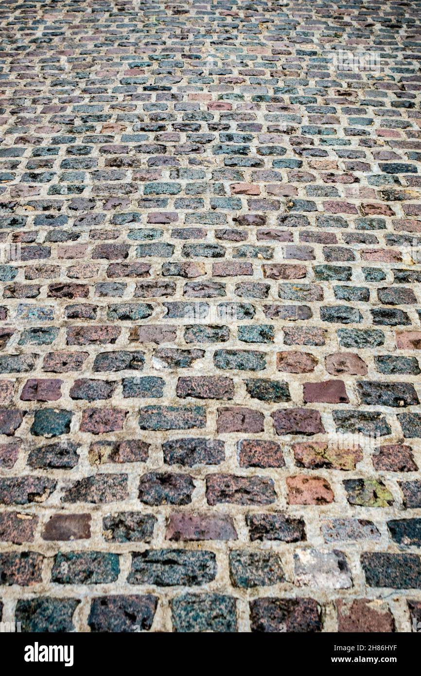 Cobbled street in Princess Mews, Belsize Park, london Stock Photo - Alamy