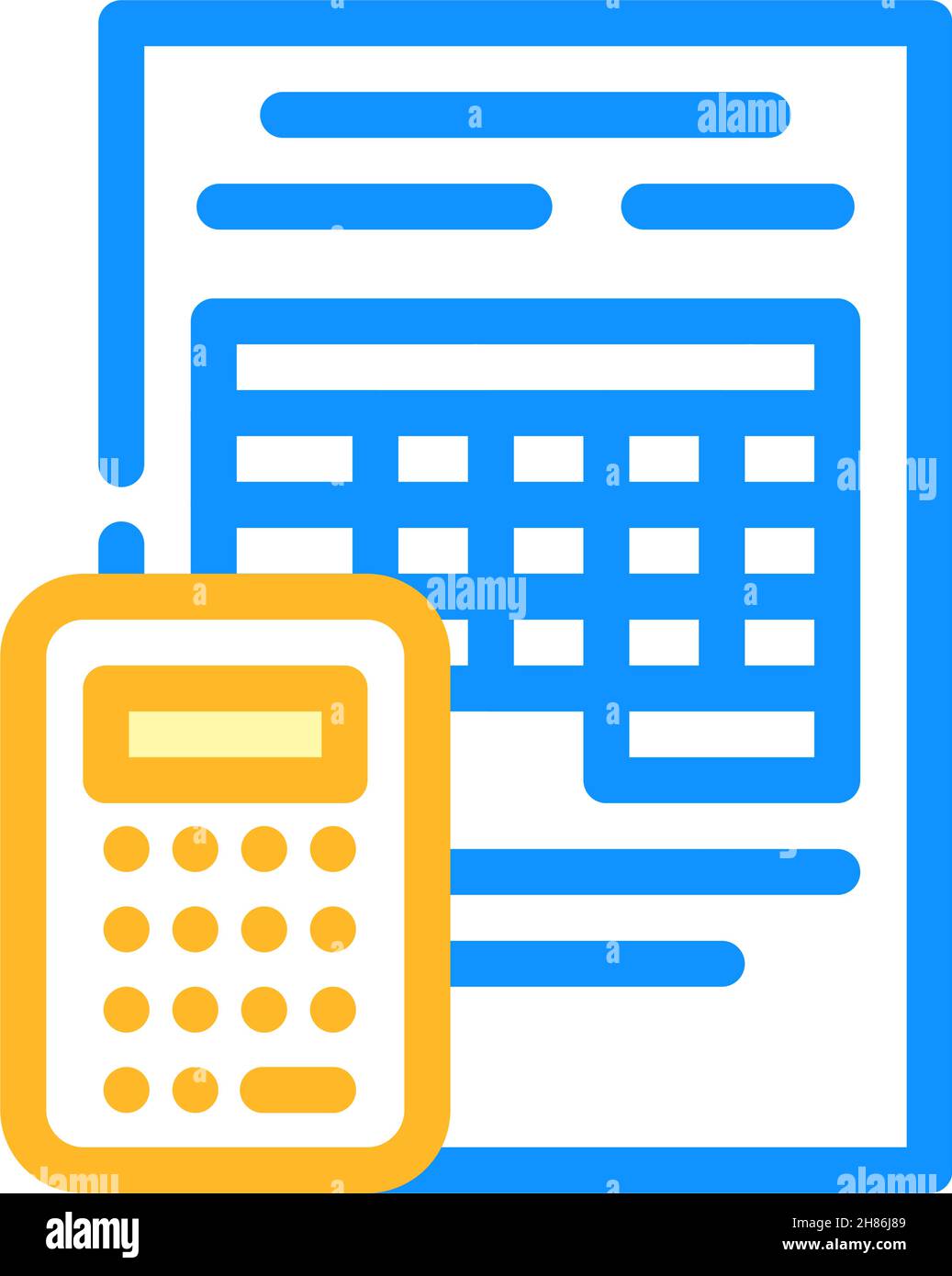 tables business manager color icon vector illustration Stock Vector ...