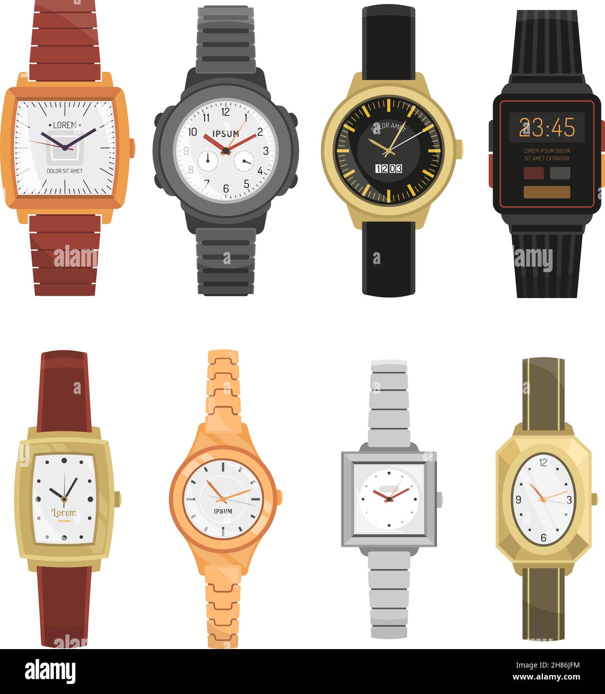 Electronic watch vector vectors hi-res stock photography and images - Alamy