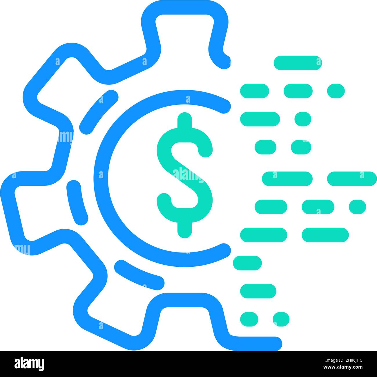 digitization of processes business manager color icon vector ...
