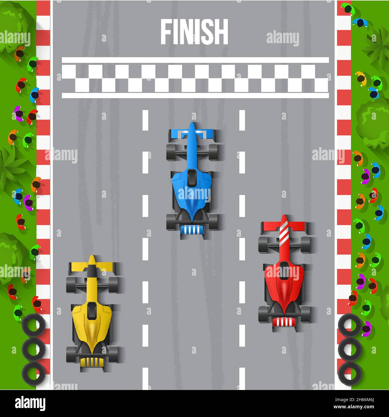 Race Track Wallpaper Vector