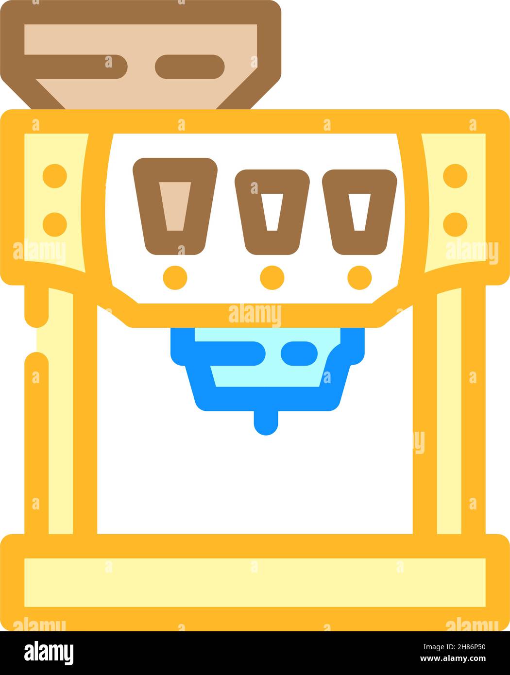 office coffee machine color icon vector illustration Stock Vector Image ...