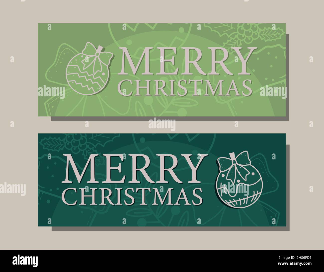 merry christmas banners Stock Vector Image & Art - Alamy