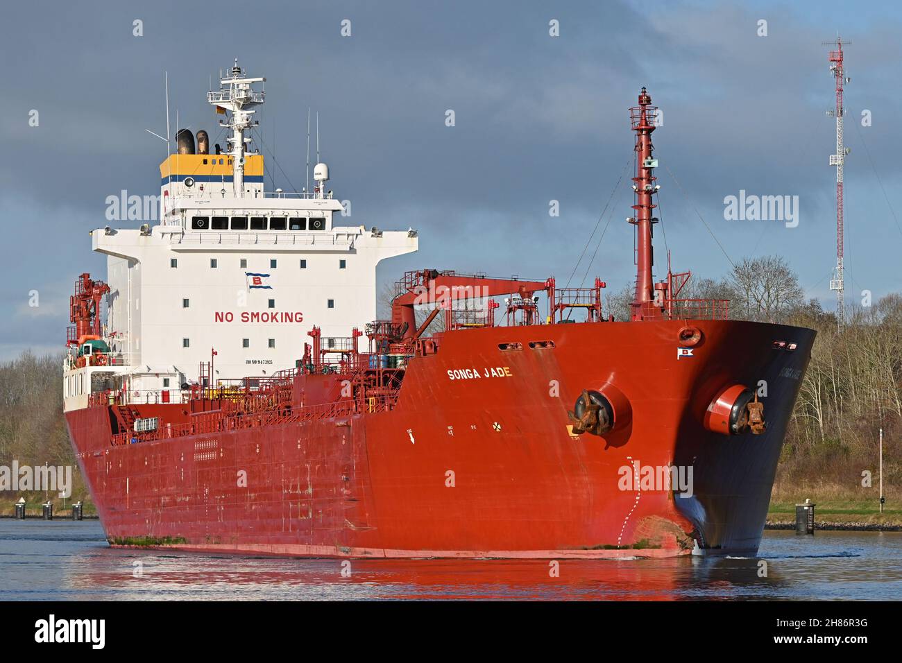 SONGA JADE passing the Kiel Canal Stock Photo - Alamy