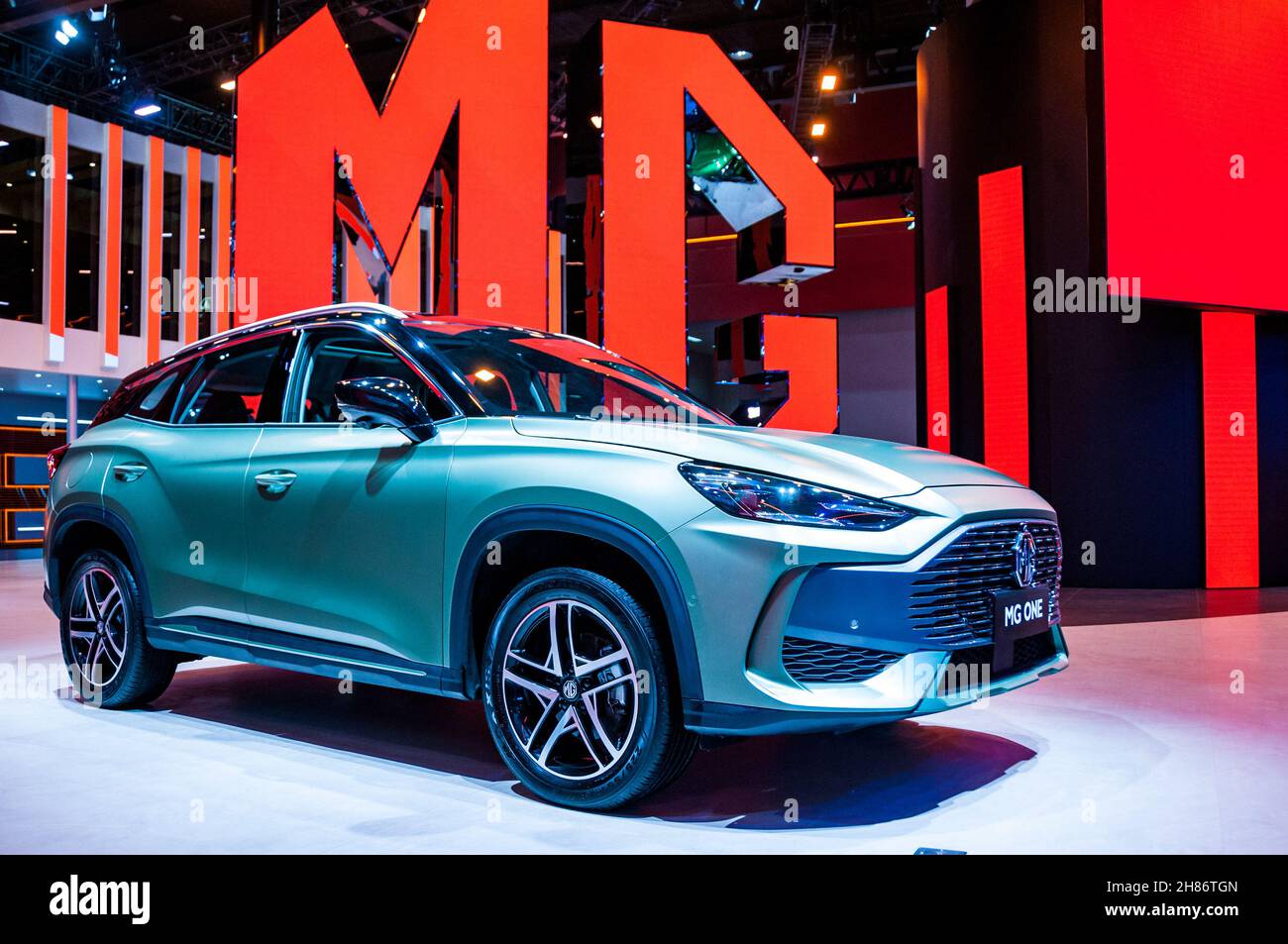 MG One SUV on display at the 2021 Guangzhou Auto Show, Guangdong Province, China Stock Photo - Alamy