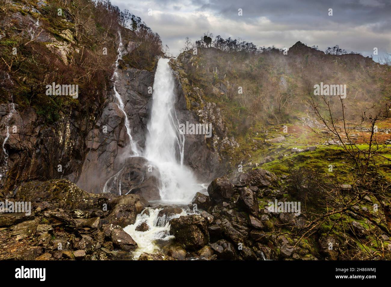 Aber Falls in the Snowdonia National Park, North Wales Stock Photo - Alamy