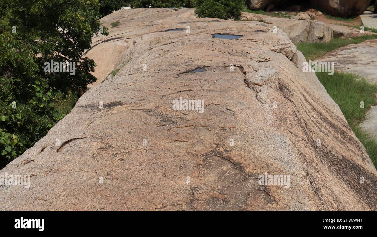The beautiful cliff slope is beautiful to see the natural trees Stock ...