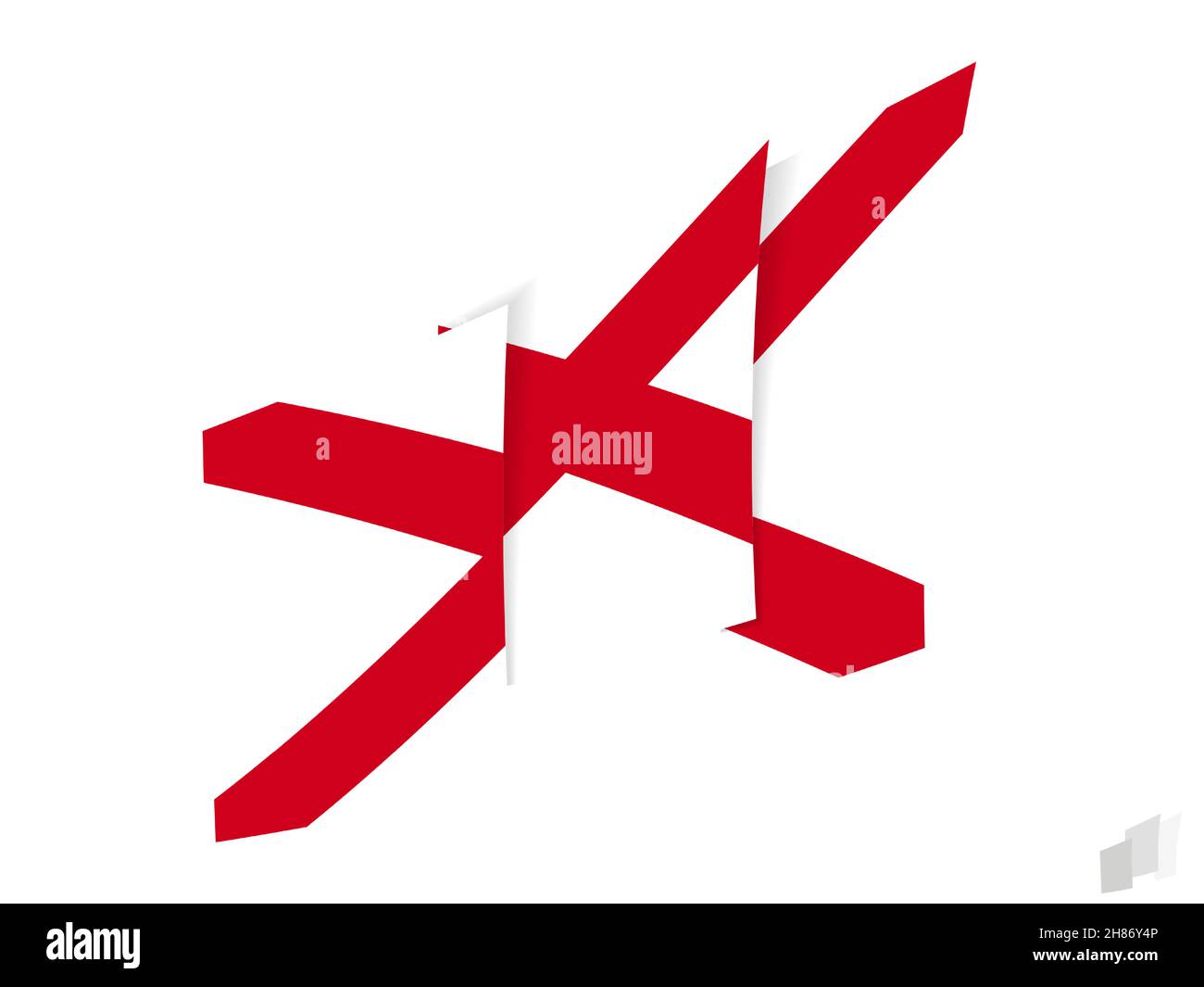 Alabama flag in an abstract ripped design. Modern design of the Alabama ...