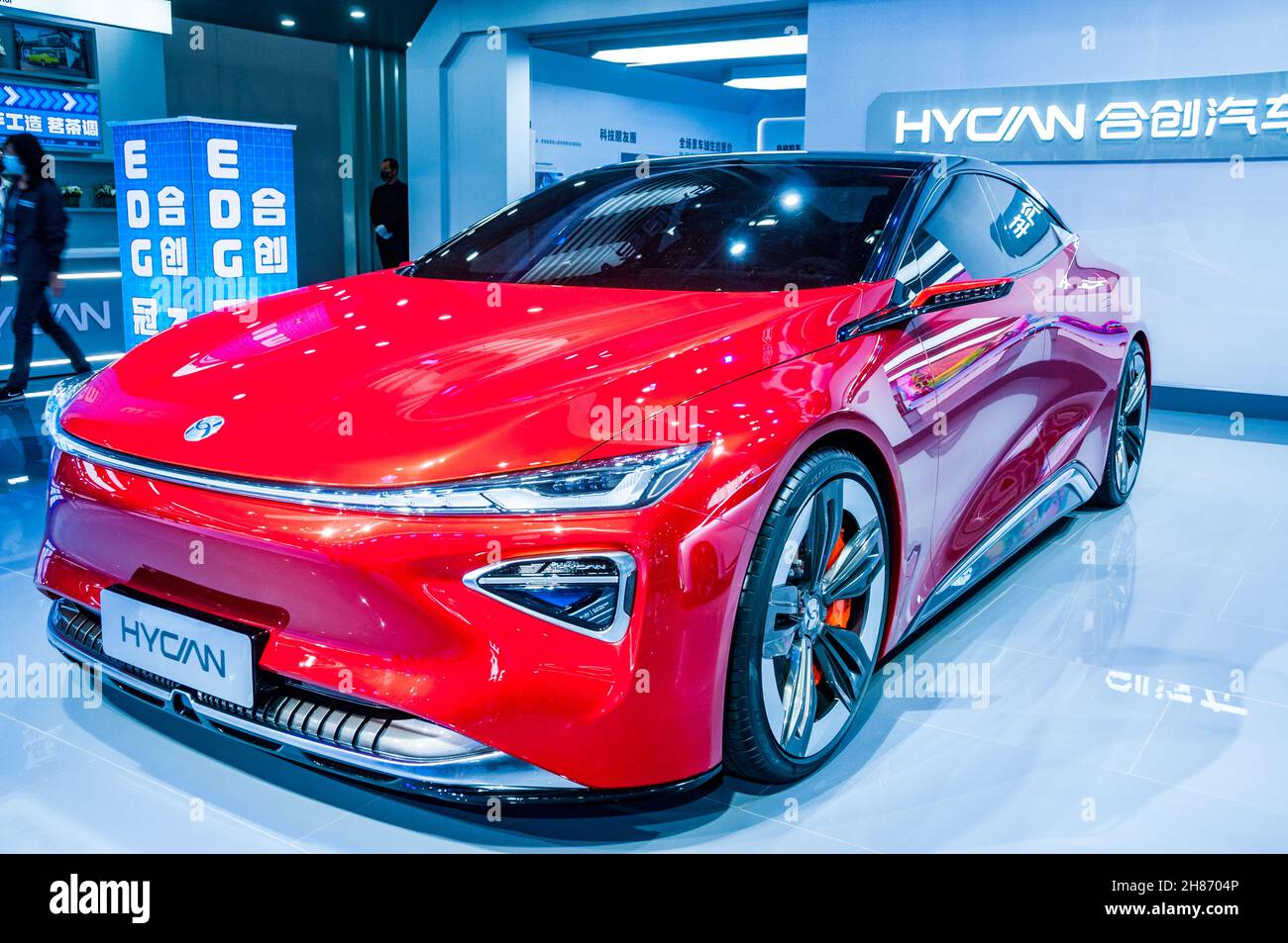 Hycan Concept S on display at the 2021 Guangzhou Auto Show, Guangdong ...