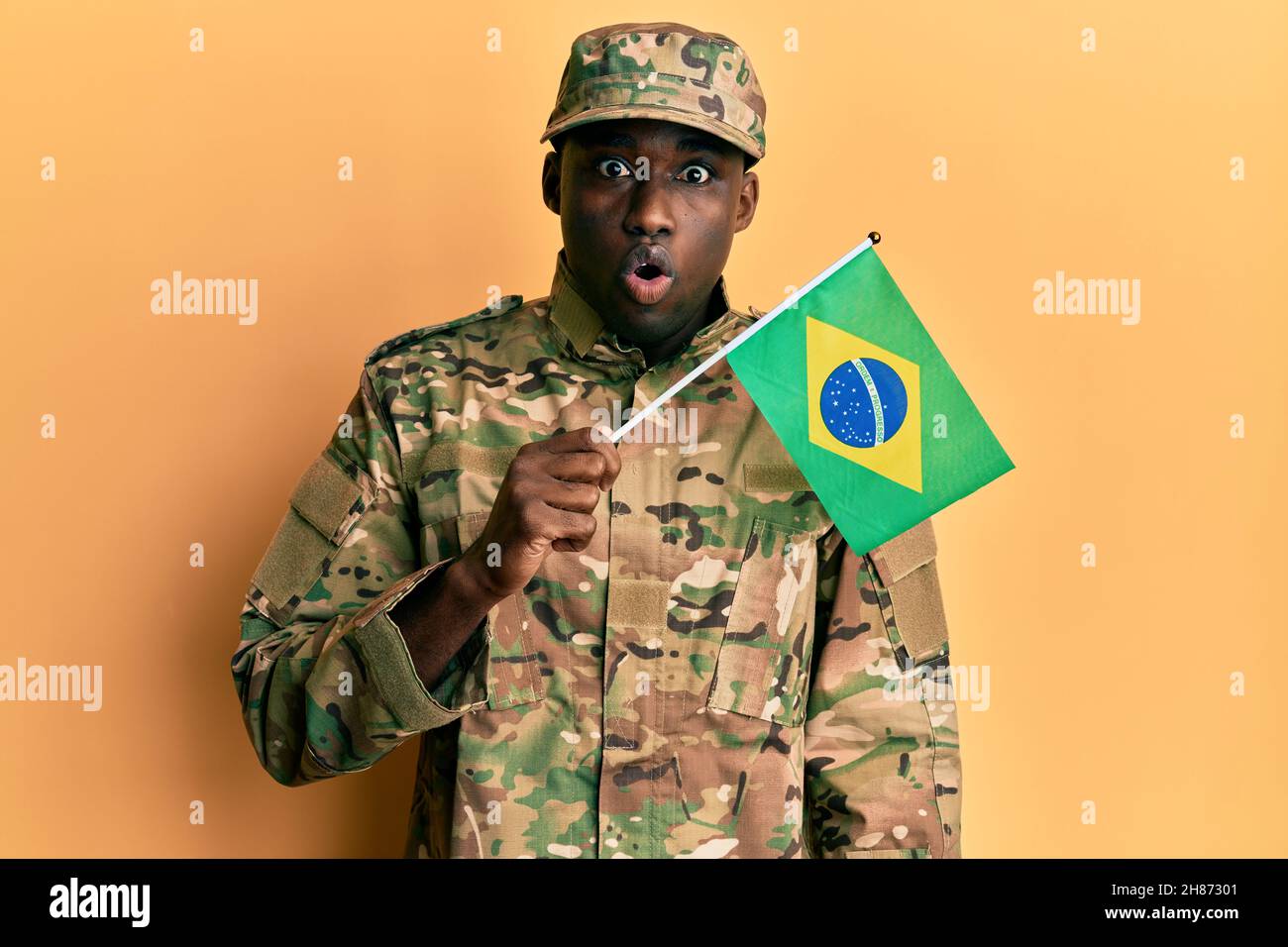 Worried african american male soldier hi-res stock photography and ...