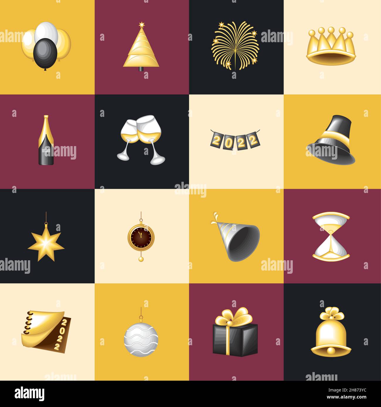 new year 2022 event Stock Vector Image & Art - Alamy