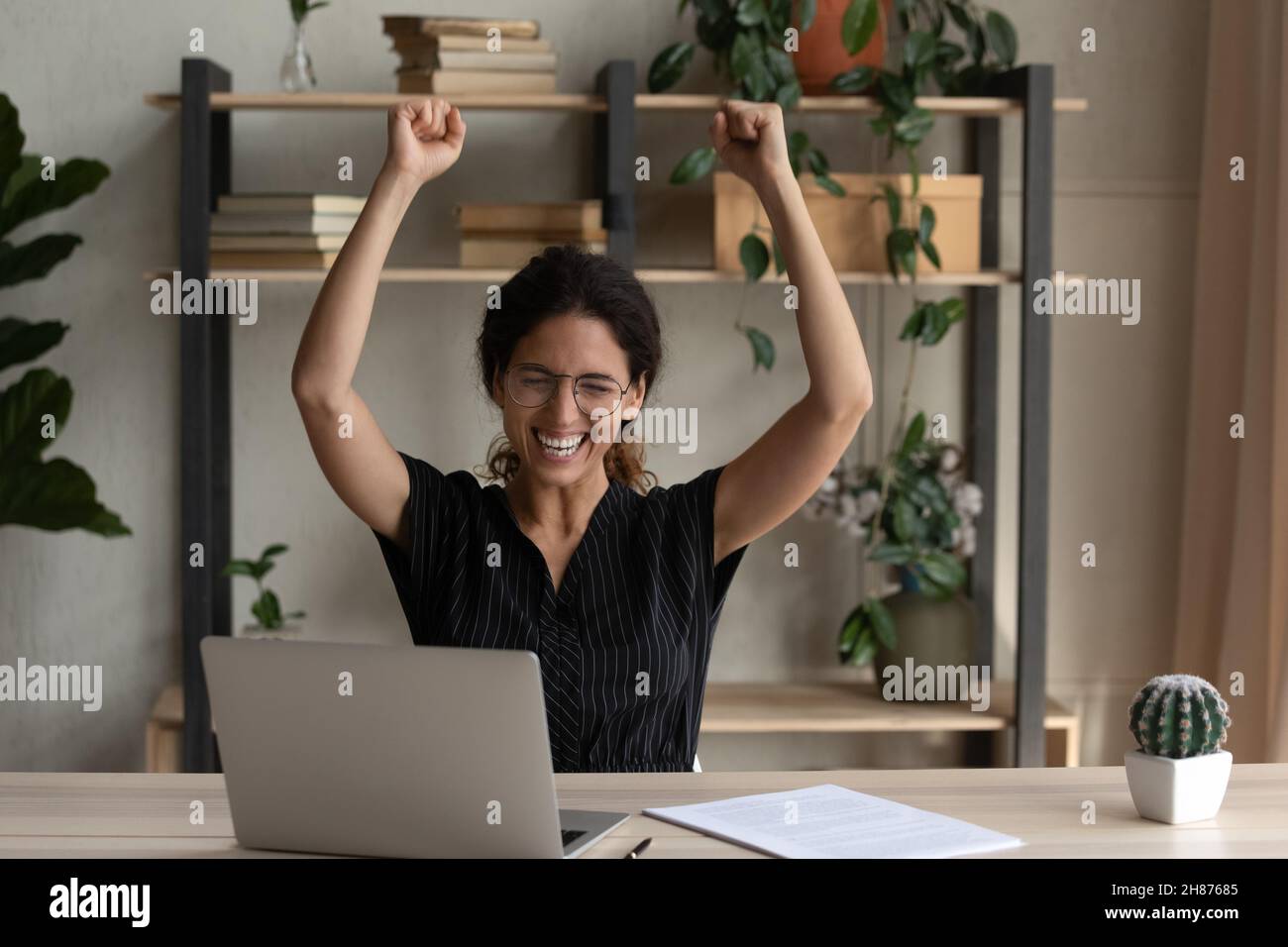 Celebrate triumph hi-res stock photography and images - Alamy