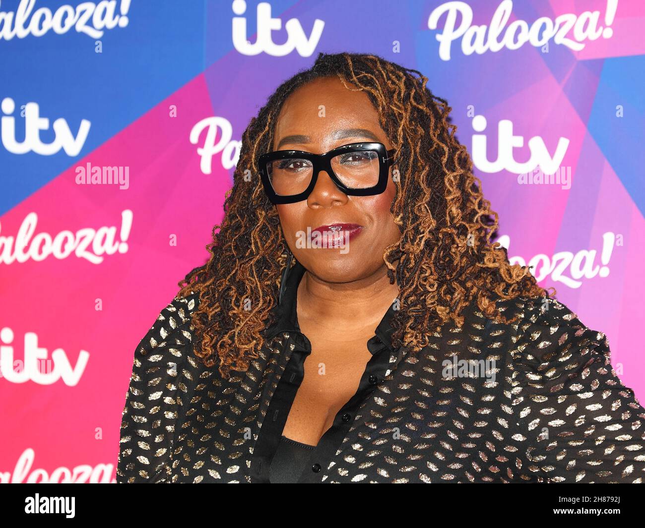 British actress Chizzy Akudolu arrives for the ITV Palooza 2021 at the ...