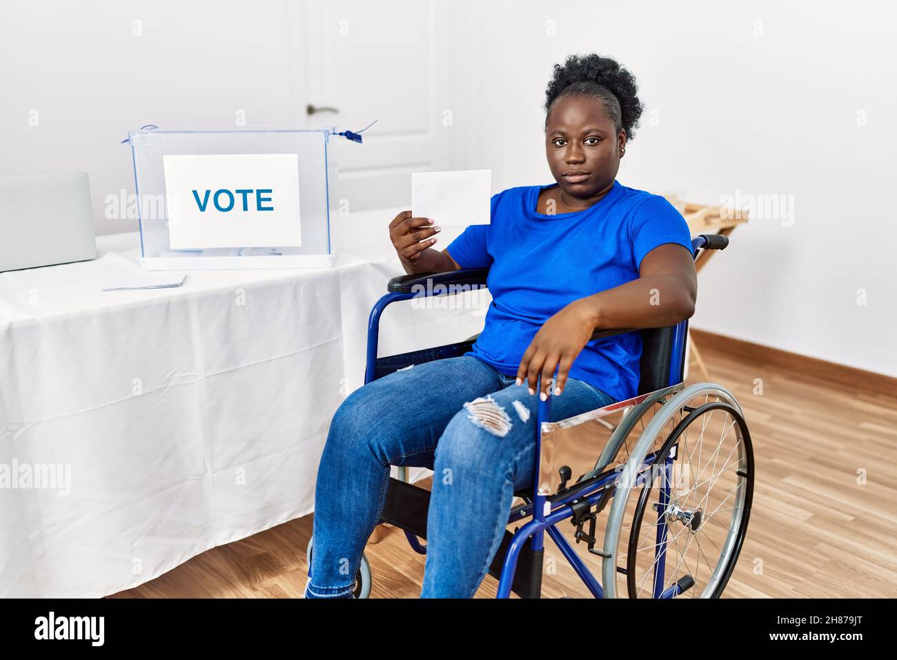 Handicapped wheelchair vote hi-res stock photography and images - Alamy