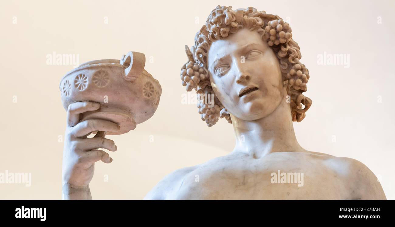 Florence, Italy - Circa June 2021: Bacchus by Michelangelo Buonarroti ...