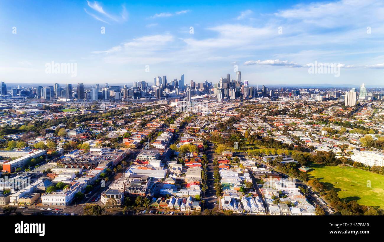 Aerial view melbourne australia hi-res stock photography and images - Alamy