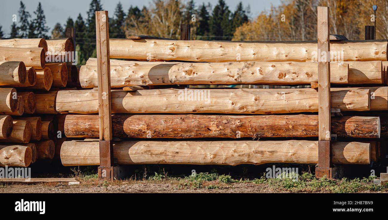 China timber russia logs hi-res stock photography and images - Alamy