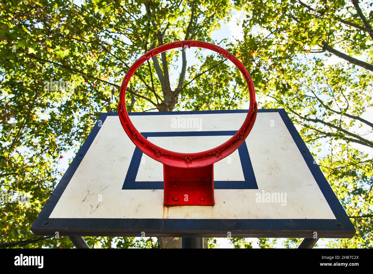 Beautiful basketball basket image Stock Photo - Alamy