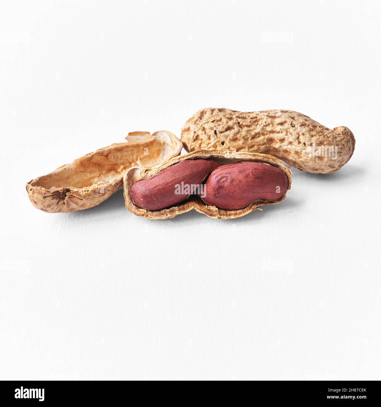 Bunch of peanuts isolated on a white background Stock Photo - Alamy