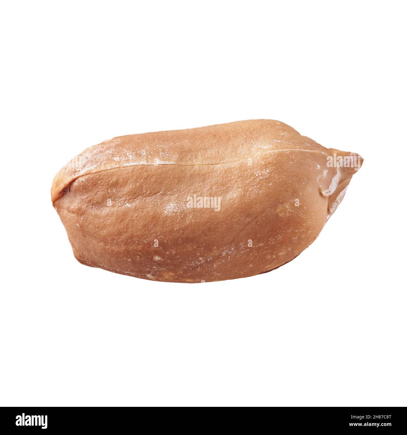 Single peeled peanut isolated on a white background Stock Photo - Alamy