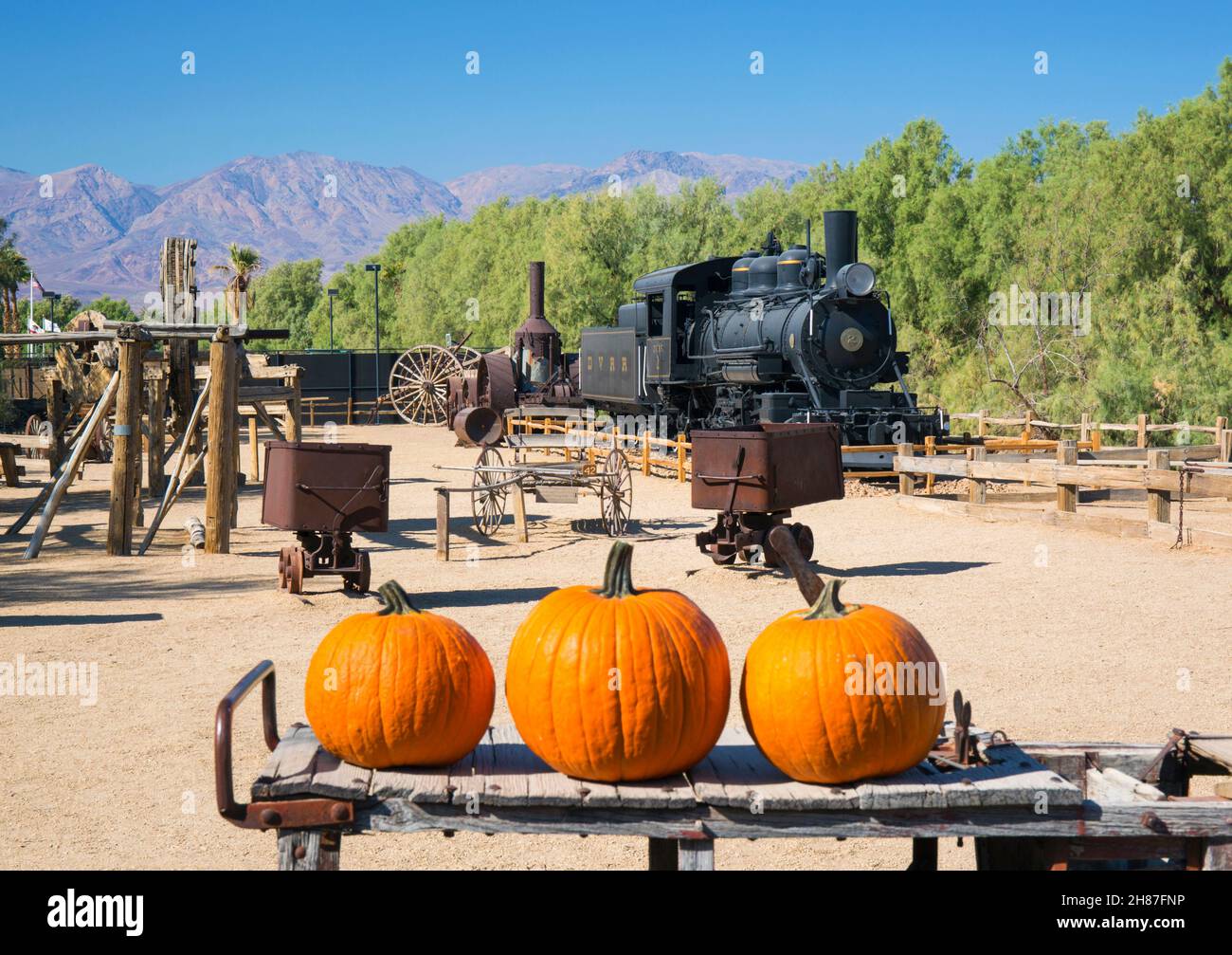 Furnace Creek, Death Valley National Park, California, USA. Historic ...