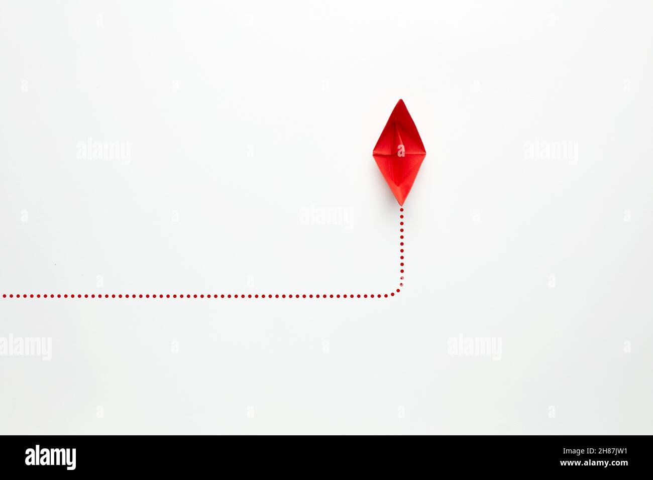 Choosing the new, right or alternative change path in business concept ...