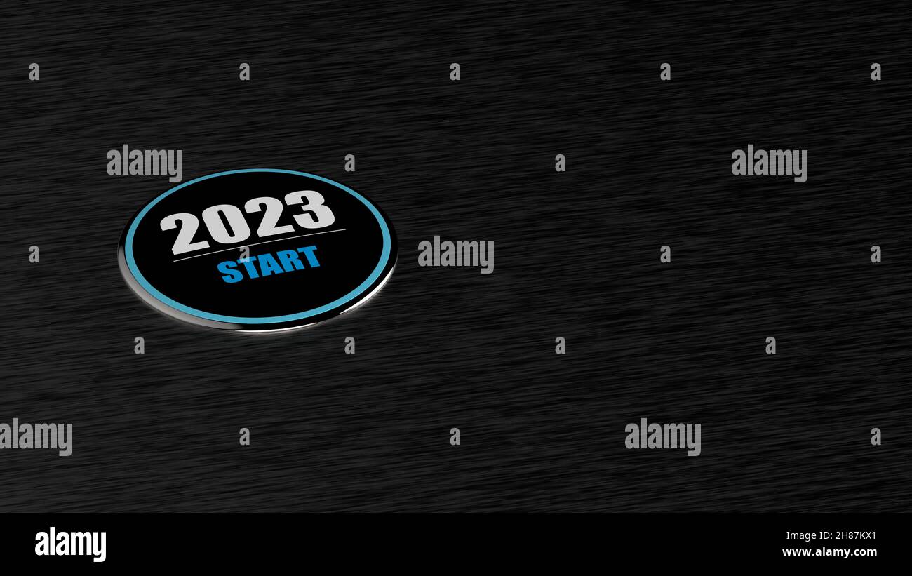 3d rendering of 2023 year start BTN Stock Photo - Alamy