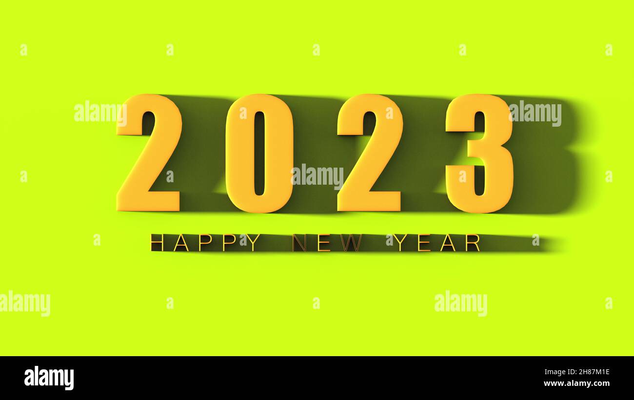 The 3d rendering of 2023 Creativity and inspiration ideas concepts with ...