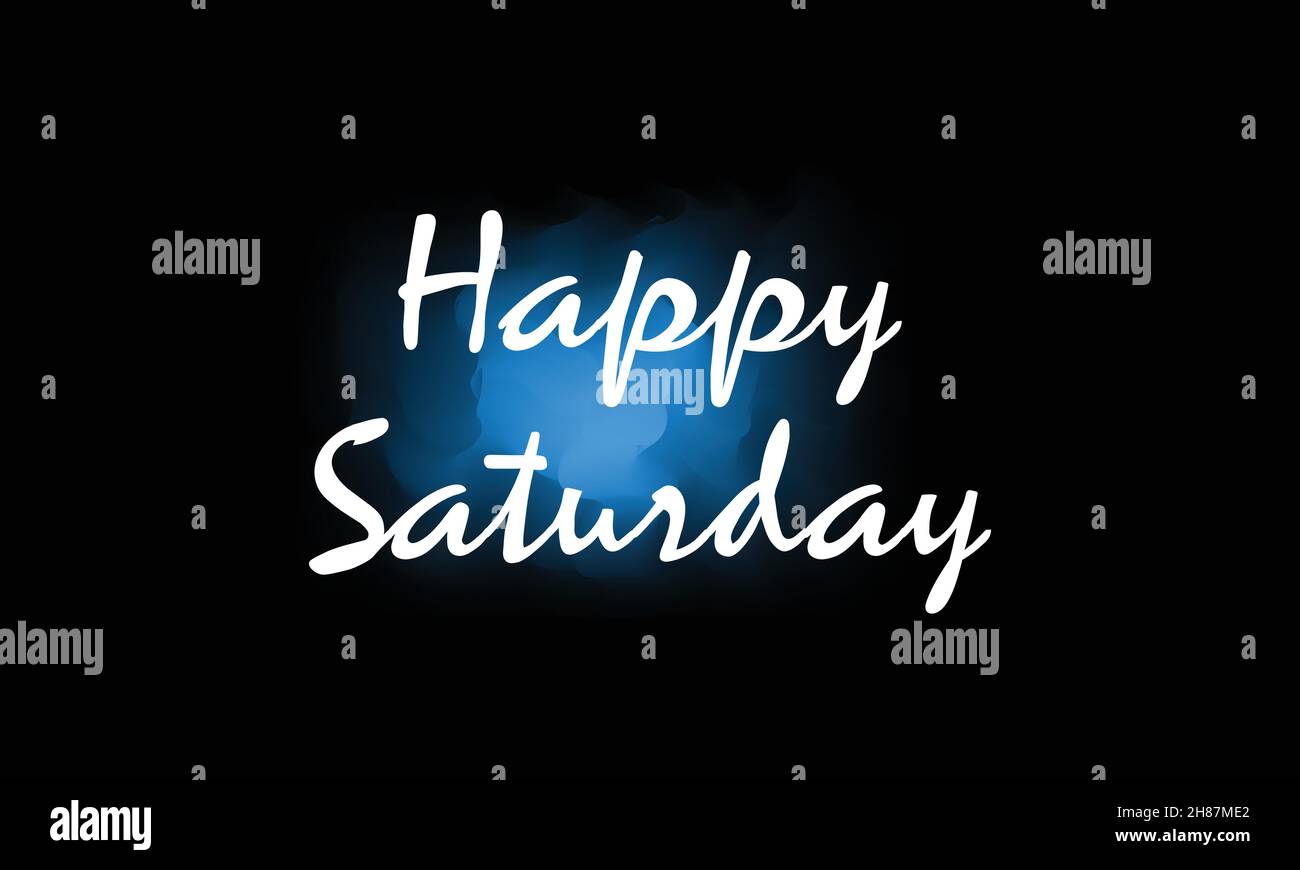 Happy Saturday background design. Concept vector design for ...