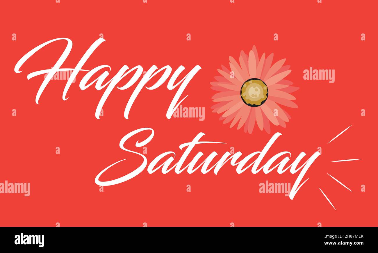 Happy Saturday background design. Concept vector design for ...