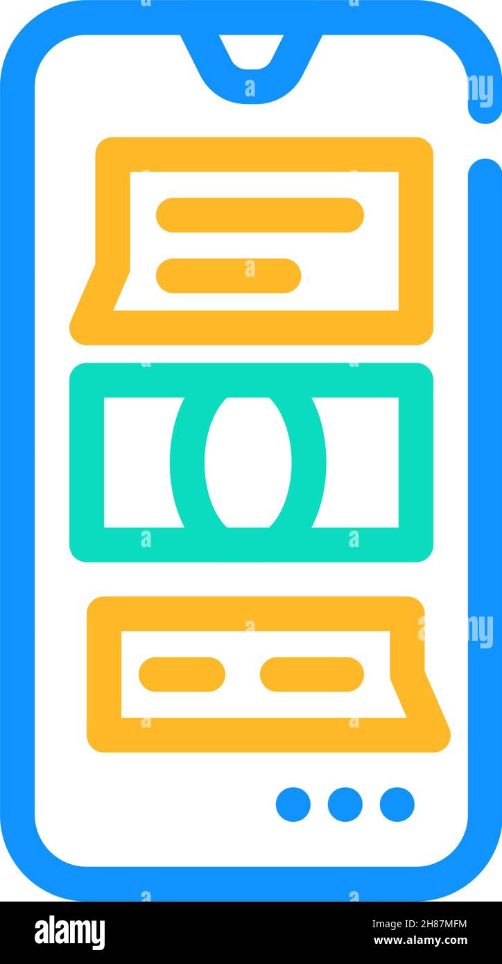 sending money color icon vector illustration Stock Vector Image & Art ...