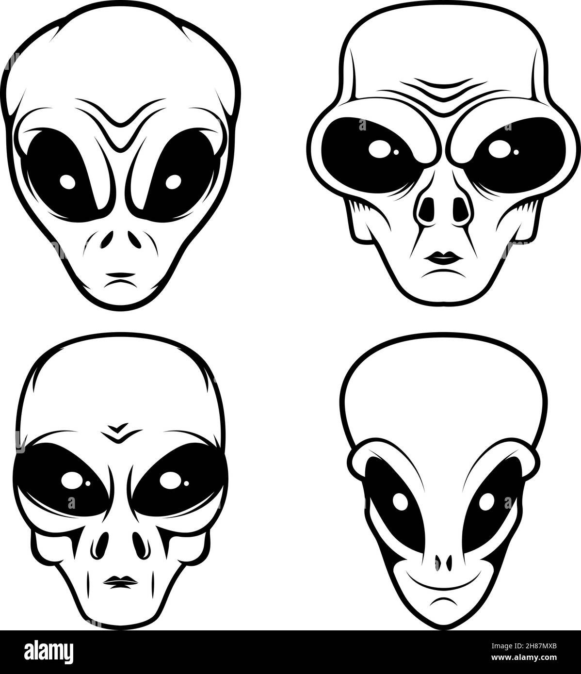 Alien Head Outline