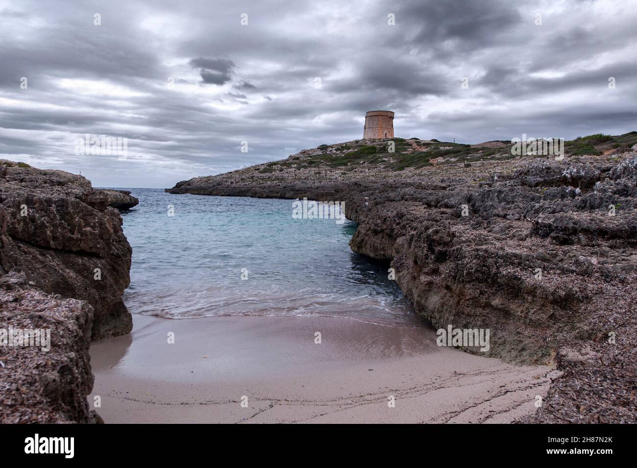 Coastal landscape of Menorca - Balearic Islands - Spain Stock Photo - Alamy