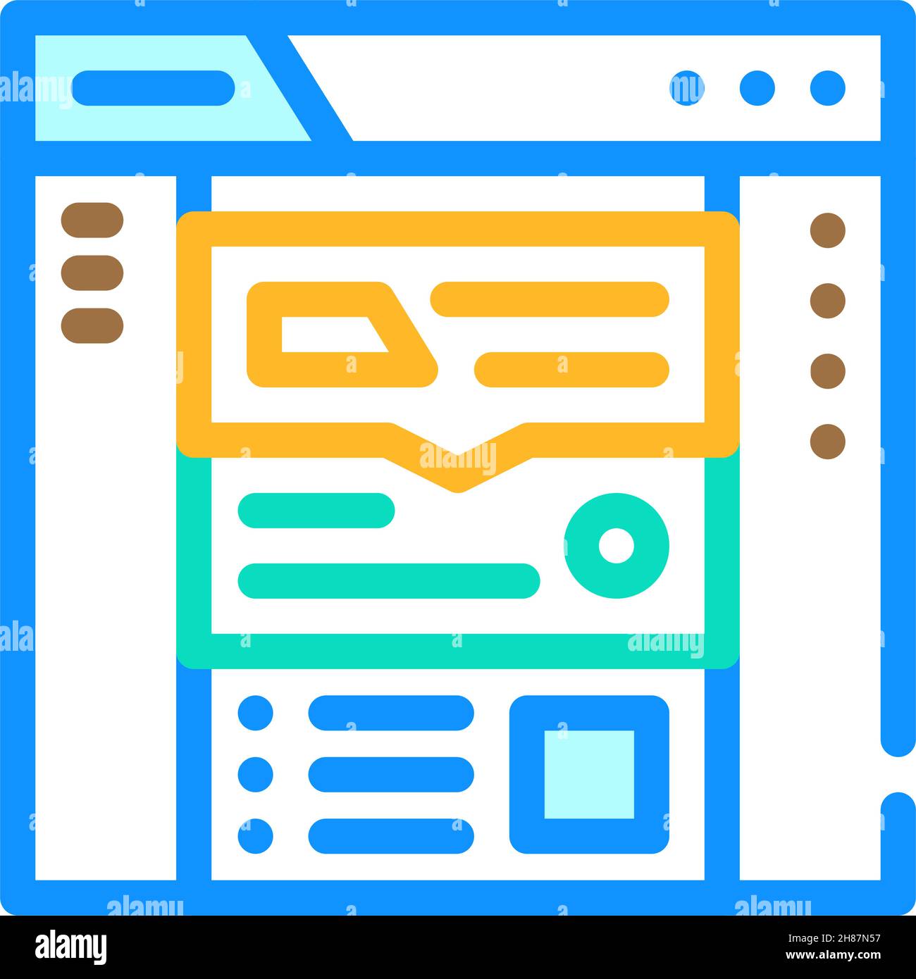 lending financial technology color icon vector illustration Stock ...