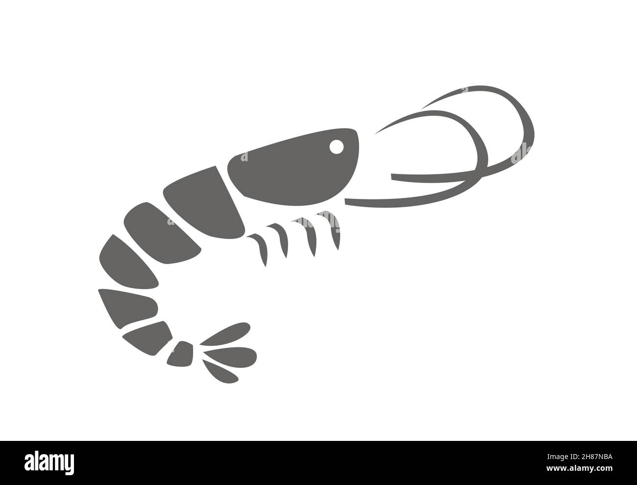 Shrimp vector illustration on white Stock Vector Image & Art - Alamy