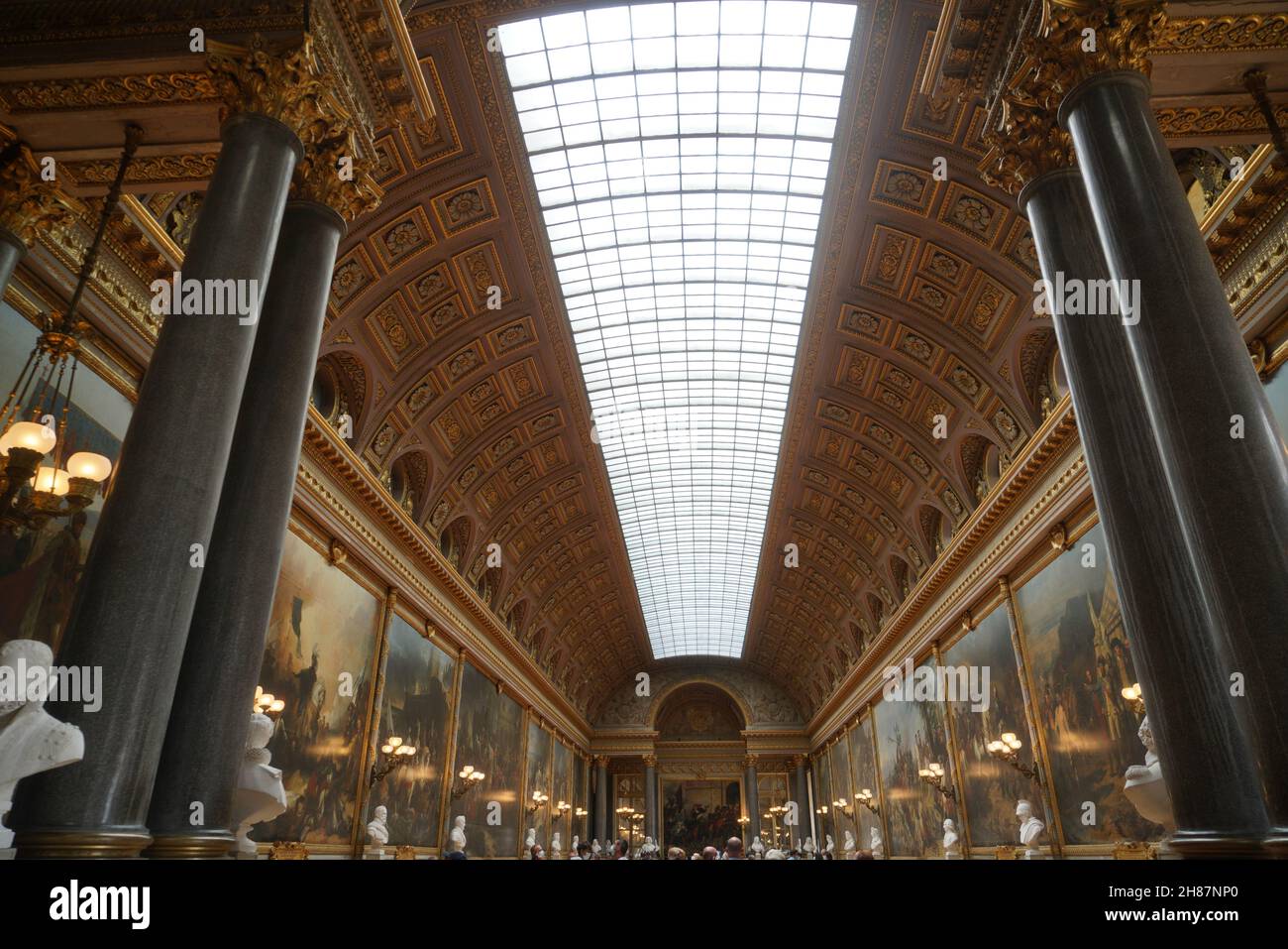 painted gallery of versailles museum Stock Photo - Alamy