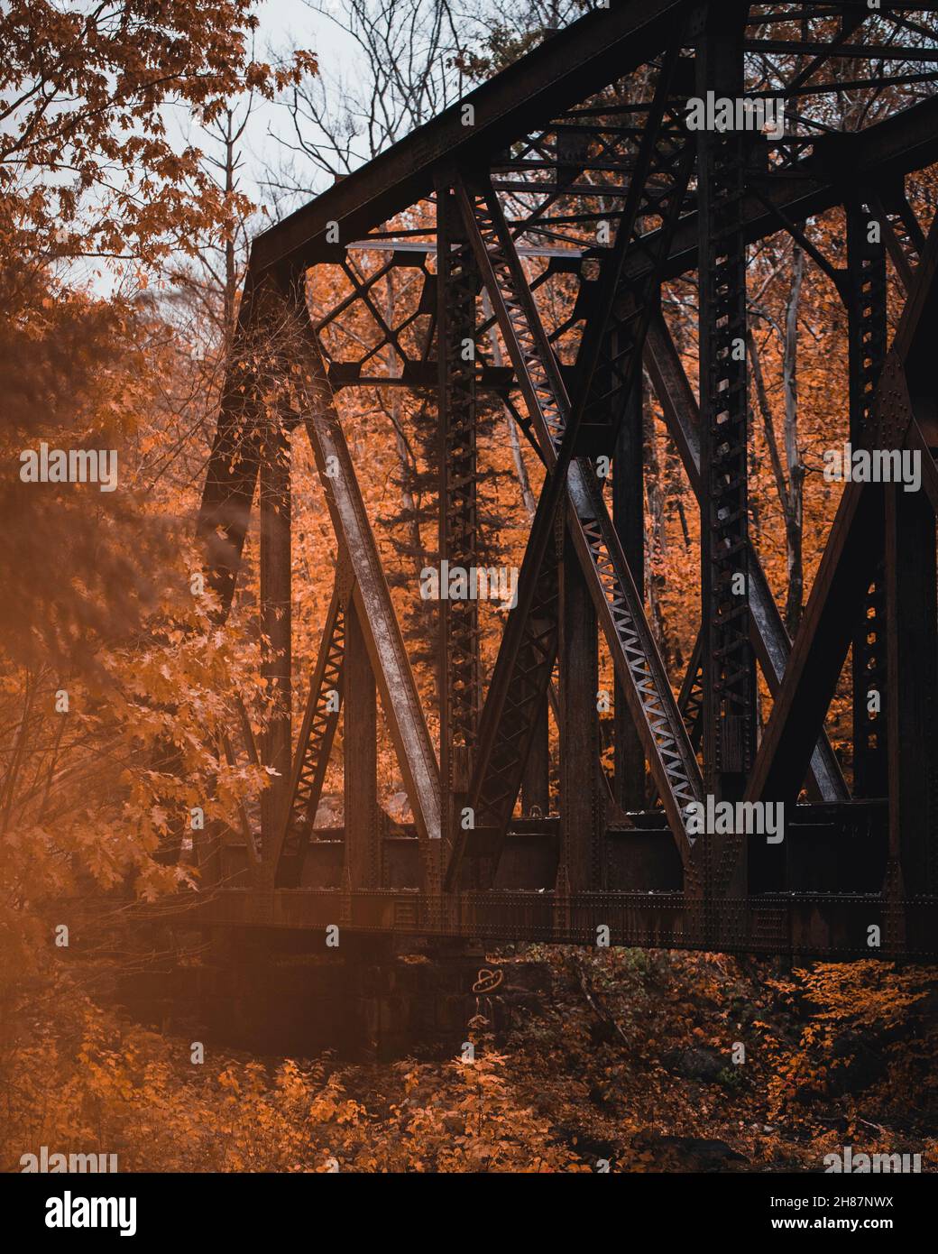 Vertical shot railroad track hi-res stock photography and images - Alamy