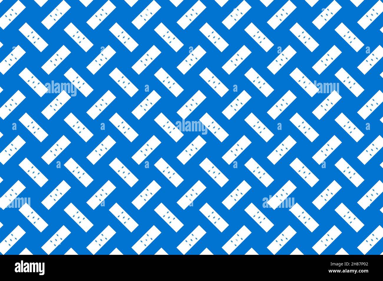 Geometric pattern in the colors of the national flag of Honduras. The ...