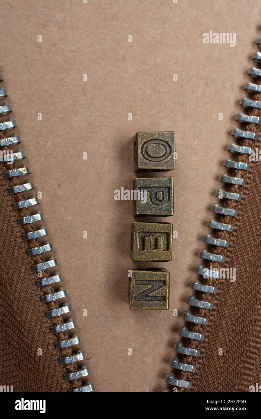 Slide fastener hi-res stock photography and images - Alamy