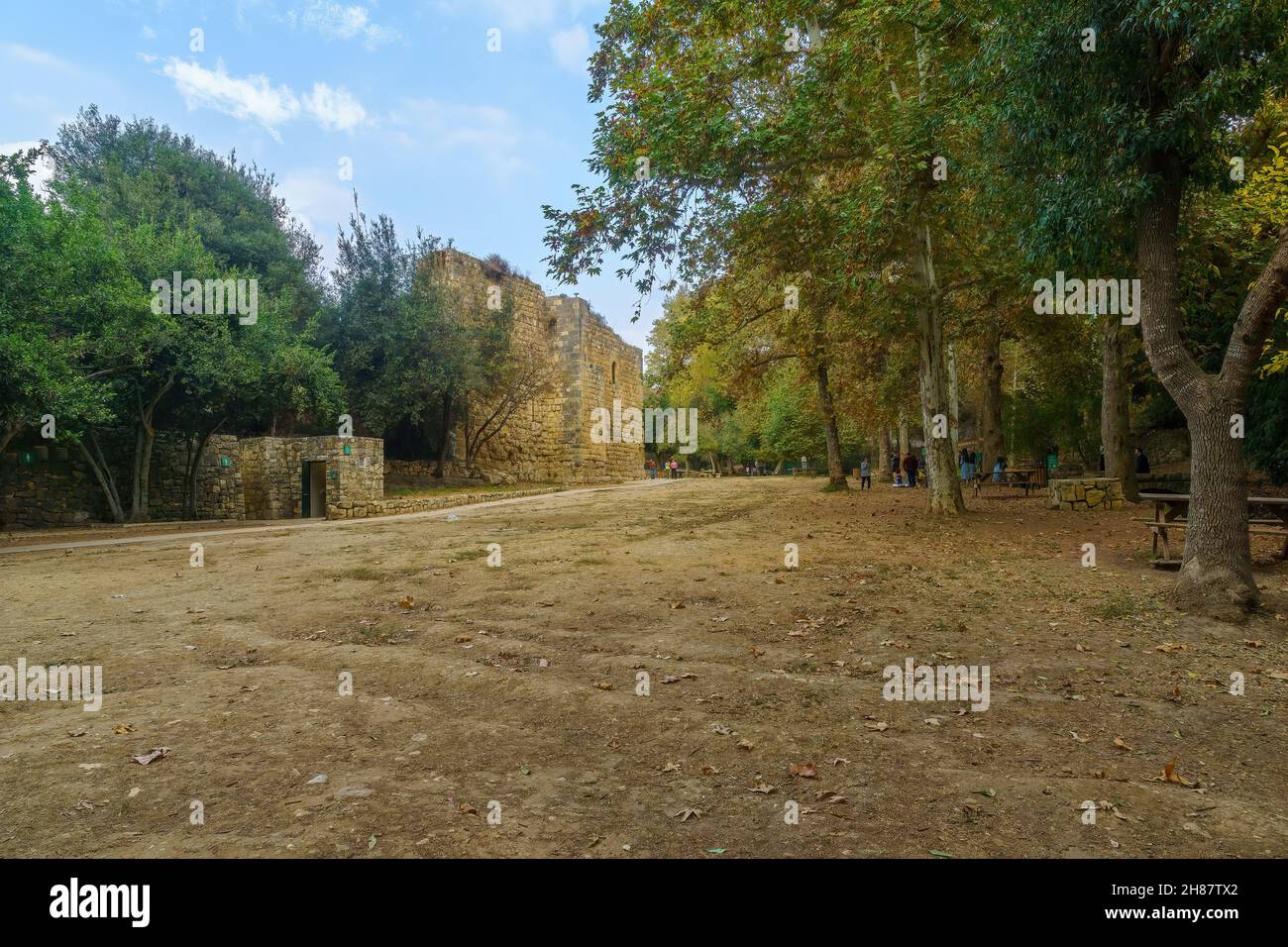 En Hemed, Israel - November 18, 2021: View of a Crusader farmhouse ...