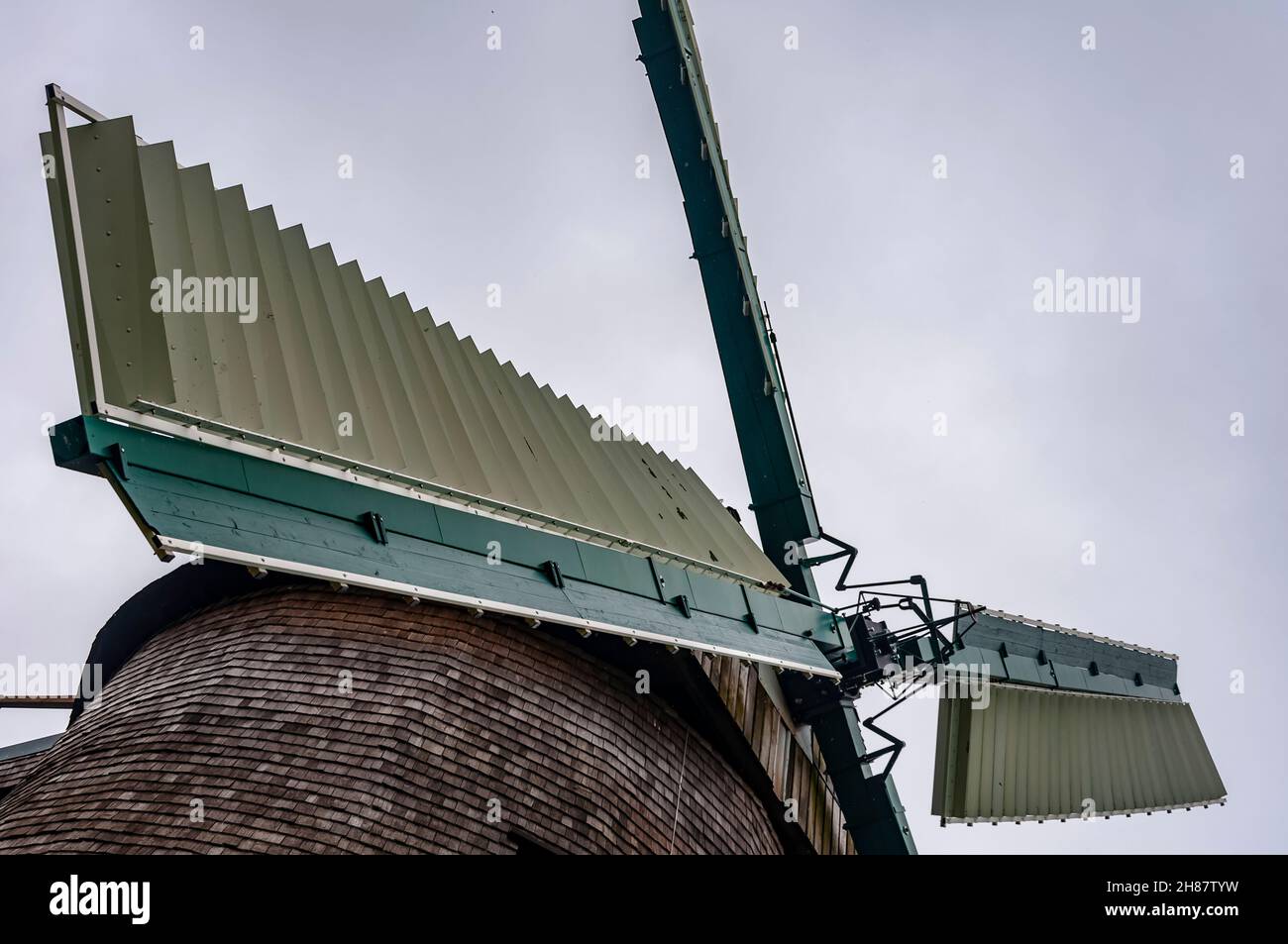 Close up of the traditional historical German windmill Stock Photo - Alamy