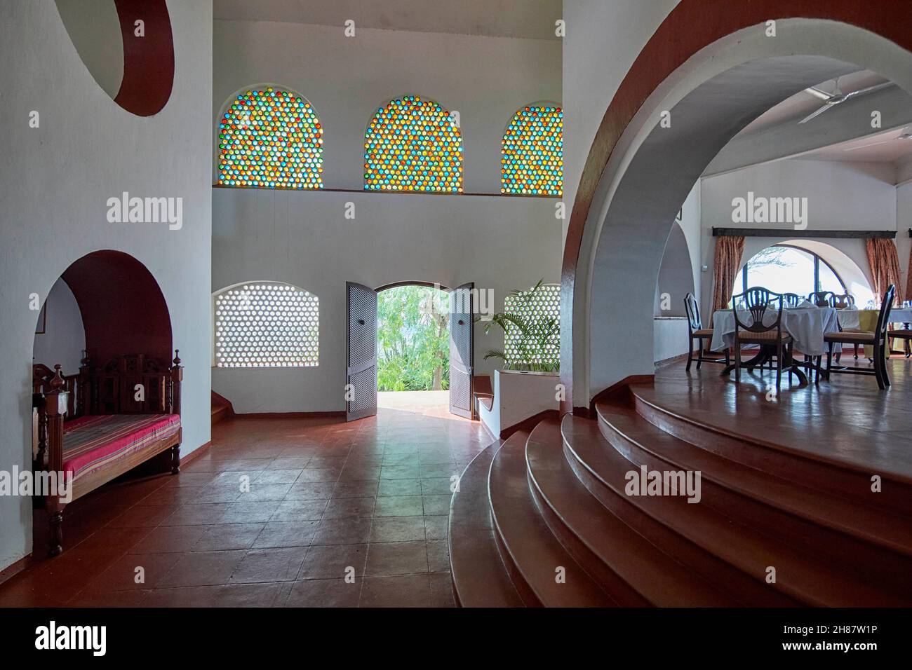 Grogan's Castle Hotel in Taveta, Kenya, Africa Stock Photo - Alamy